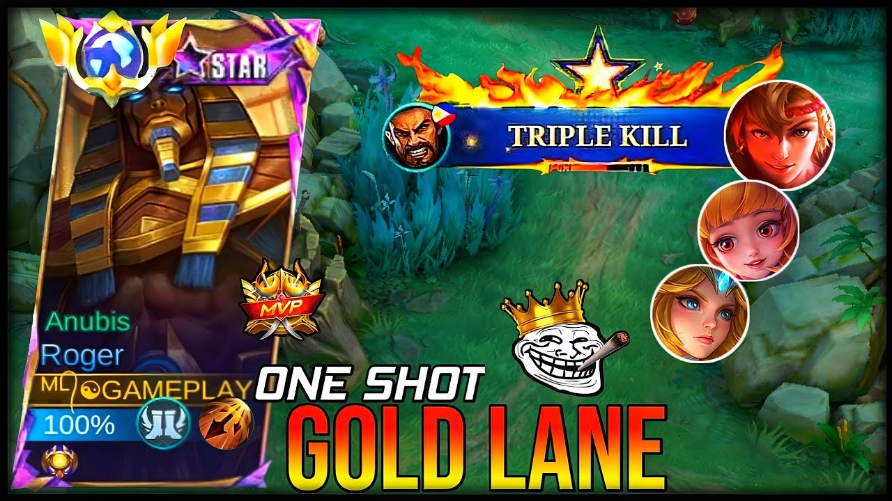 ONE SHOT BUILD ROGER GOLD LANE!!😱 ROGER BEST BUILD 2025" MLBB - YouTube