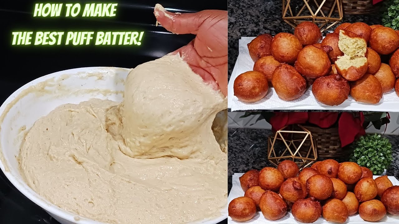 VLOGMAS Day 12// How To Make Best And Authentic Puff Puff Batter and ...