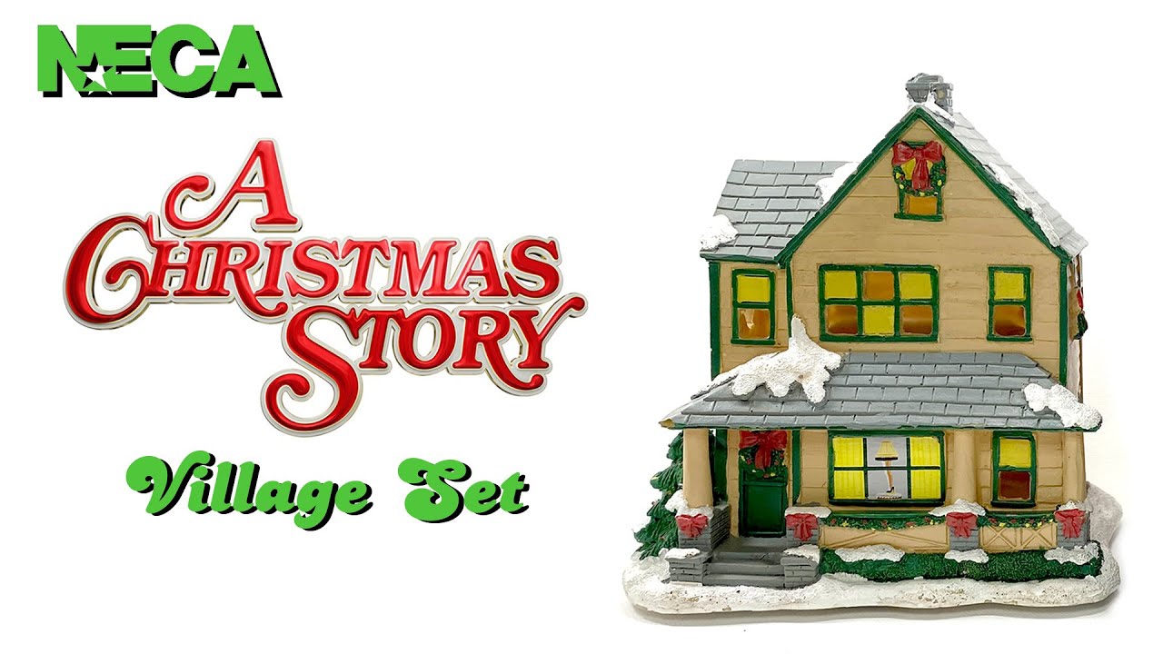 NECA's A Christmas Story Christmas Village Set - YouTube