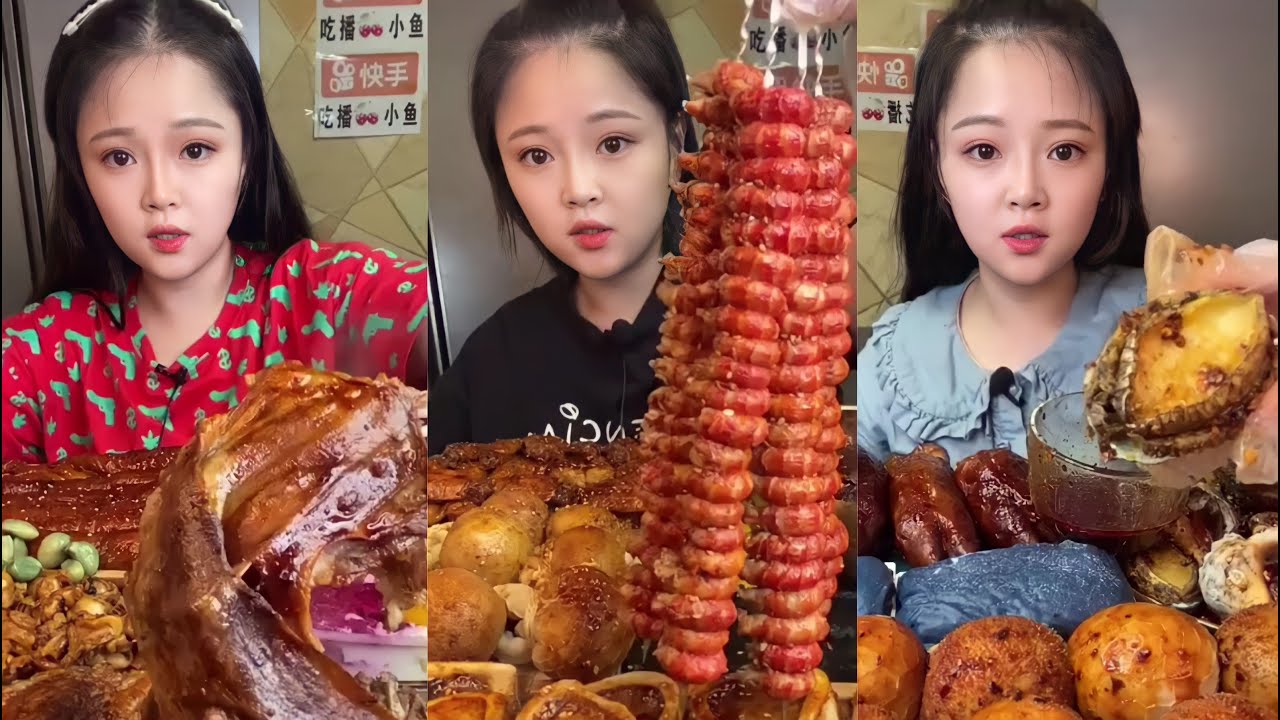 SAMR Chinese food Mukbang Eating Show - YouTube