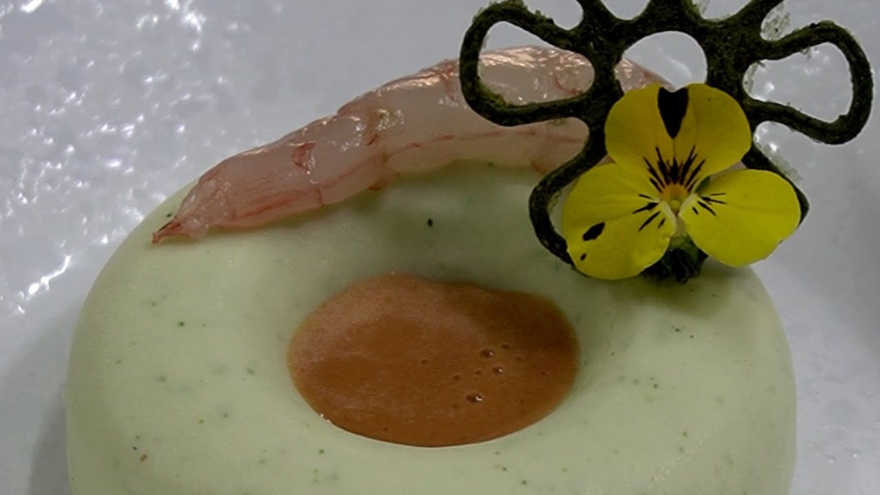 " El sabor del mar en cada bocado con esta Panna Cotta Tahoon Cress con ...