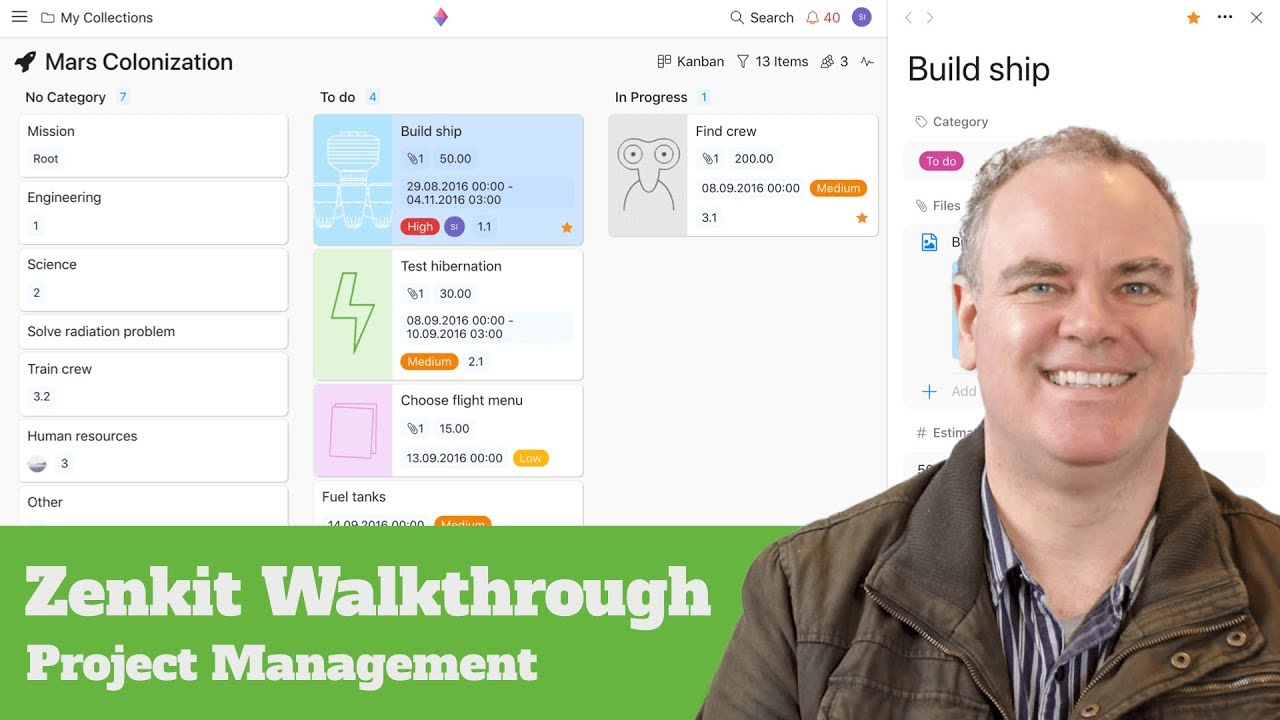 Zenkit Project Management Walkthrough - YouTube