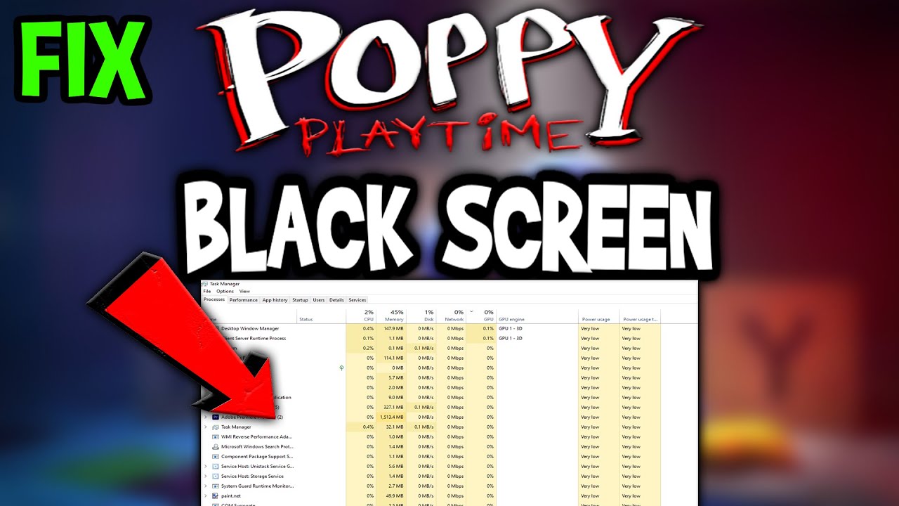 Poppy Playtime – How to Fix Black Screen & Stuck on Loading Screen ...