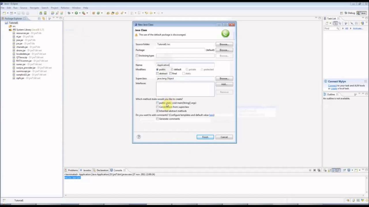 Part 1 A Hello World Program Youtube