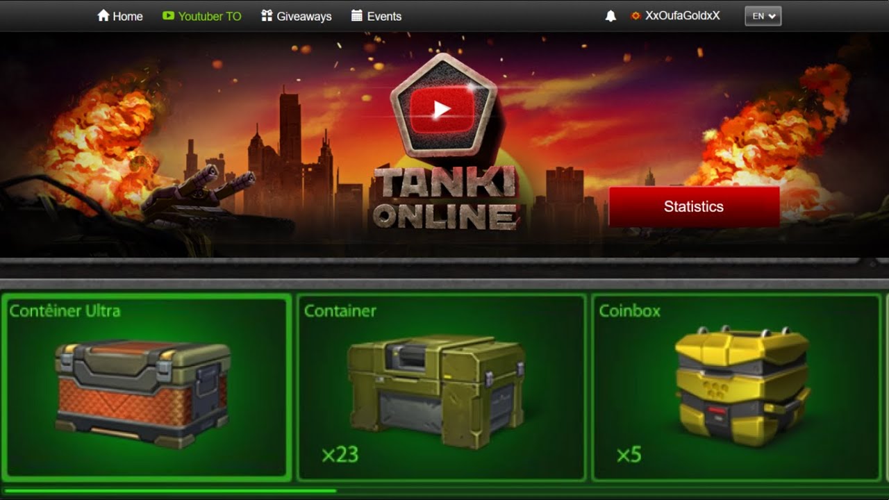 Gerando e abrindo Containers - Tanki Online - YouTube