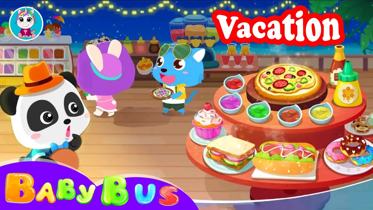Baby Panda's Vacation | Summer Vacation | BabyBus Game - YouTube