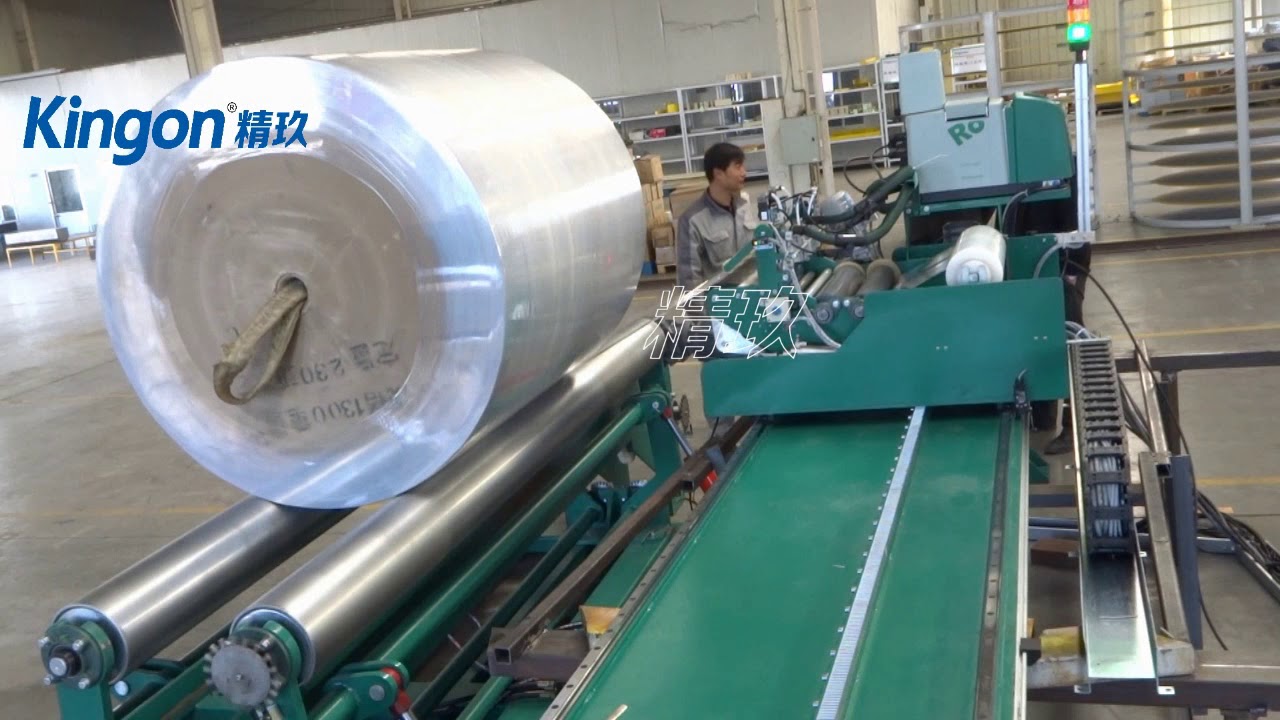 DW1600F Radial reel wrapping machine - YouTube