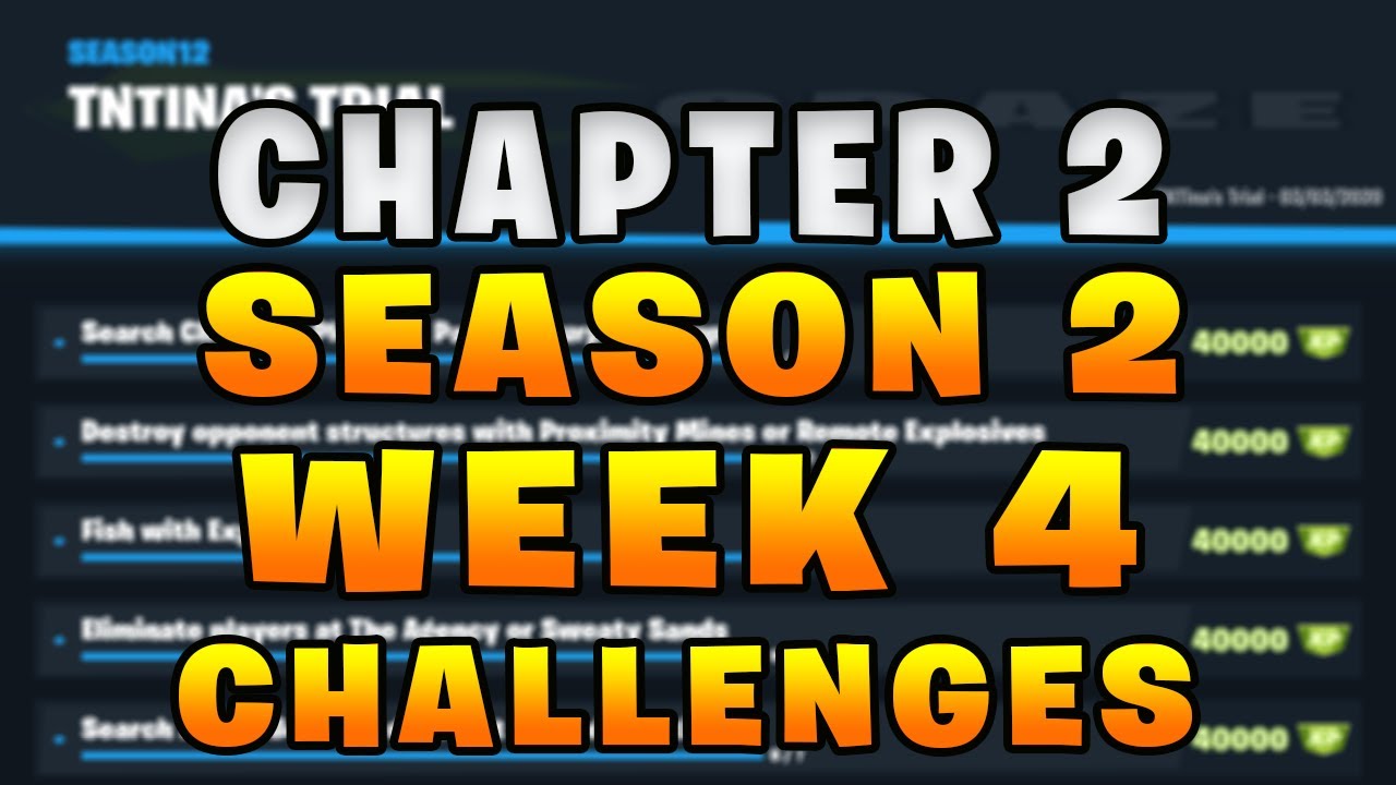 Fortnite Chapter 2 Season 2 Week 4 Challenges - YouTube