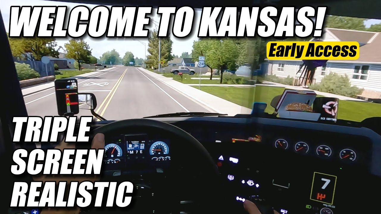 KANSAS DLC - Update American Truck Simulator 1.49 | TRIPLE SCREEN ATS ...