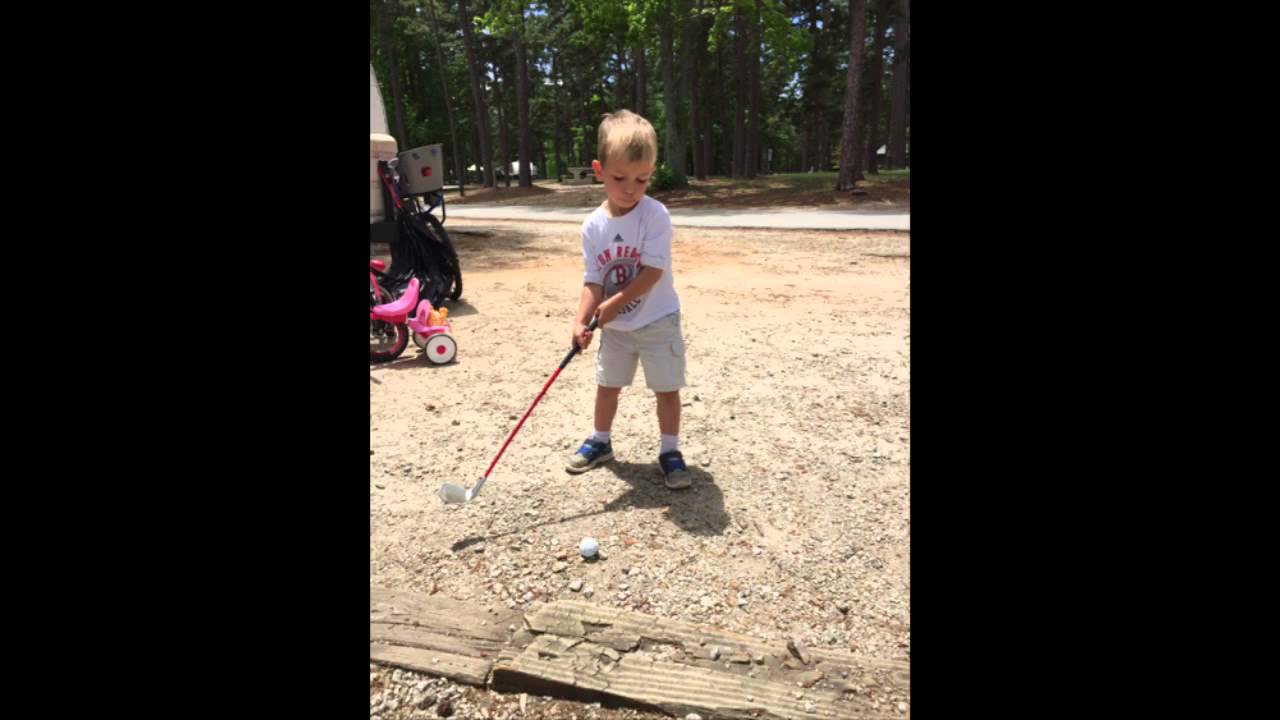 Colton Johnson 4yrs old- Golf - YouTube