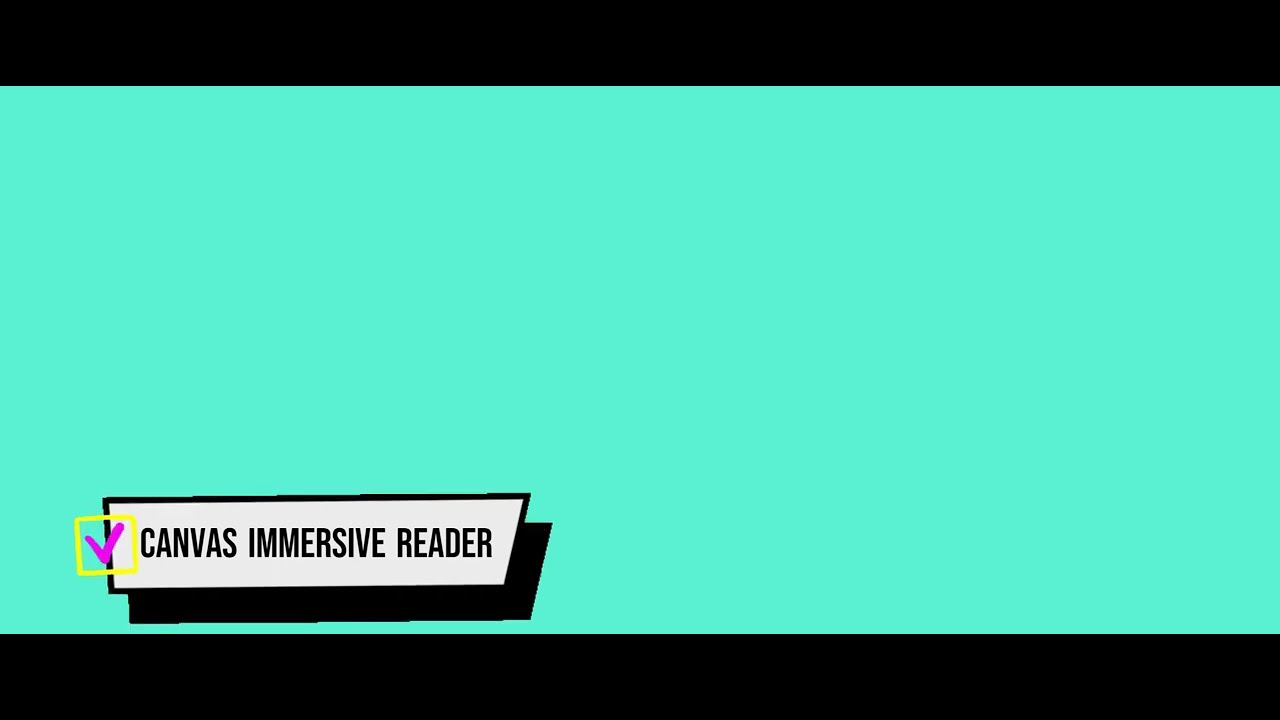 Canvas Immersive Reader - YouTube
