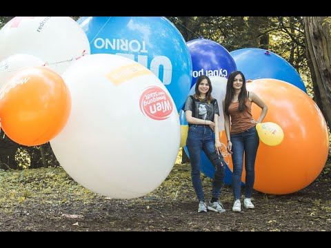 Riesige Luftballons in einem Abenteuer mit Lisa und Daphne