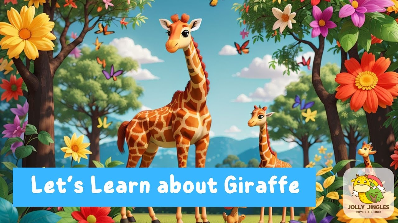 Giraffe Family Song | Fun Rhymes for Kids | Giraffe Rhymes | Kids ...