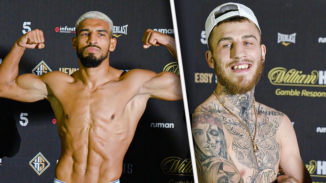 EGGINGTON + McKENNA READY for CHANNEL 5 BOXING! Weigh-in highlights ...