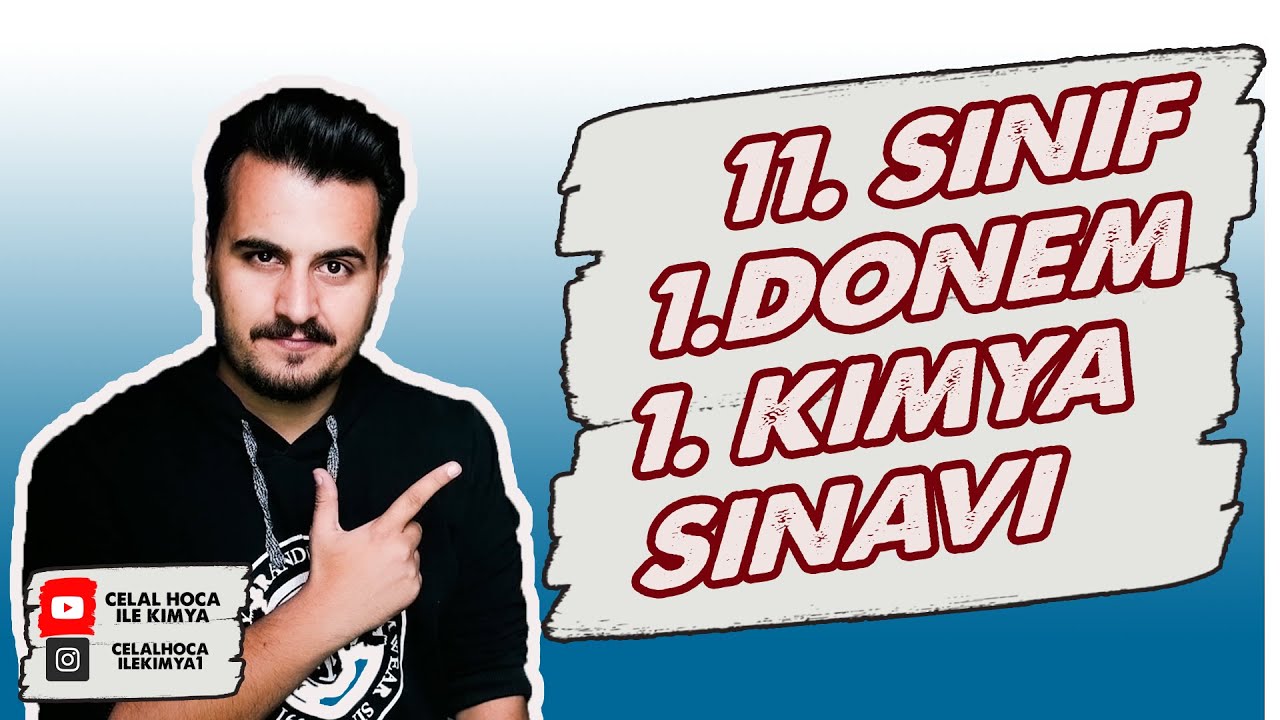 11.Sınıf | Kimya | 1.Dönem | 1. Yazılı - YouTube