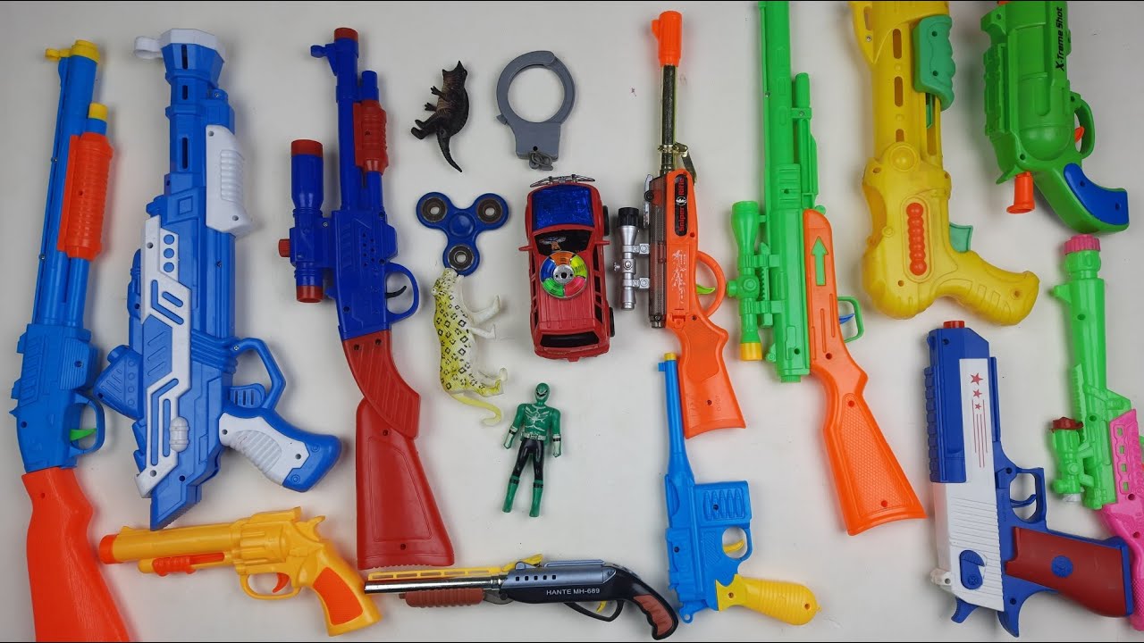 police car,bb gun ,,caw ben 10, hante mh-689,handcuffs - YouTube