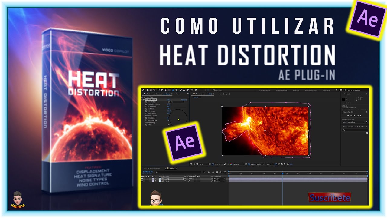 Heat Distortion plugin Video Copilot 🔥 Full Tutorial Como Utilizar - YouTube