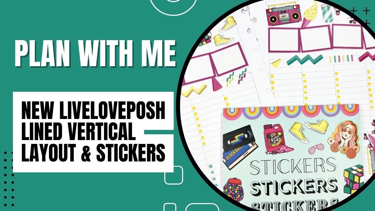 PLANNING USING THE NEW LINED VERTICAL LAYOUT BY @liveloveposh - YouTube