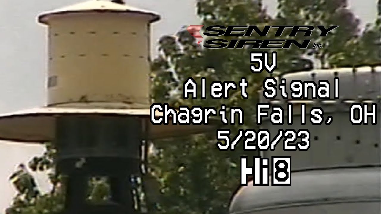 (Hi8) Sentry 5V - 1 Minute Alert - Chagrin Falls, Ohio - 5/20/23 - YouTube