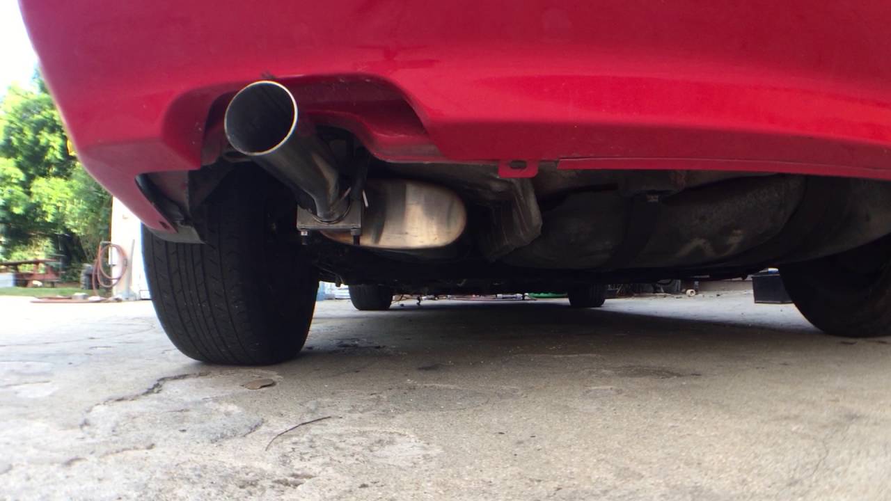 2.25" techtonics tuning cat back exhaust - YouTube