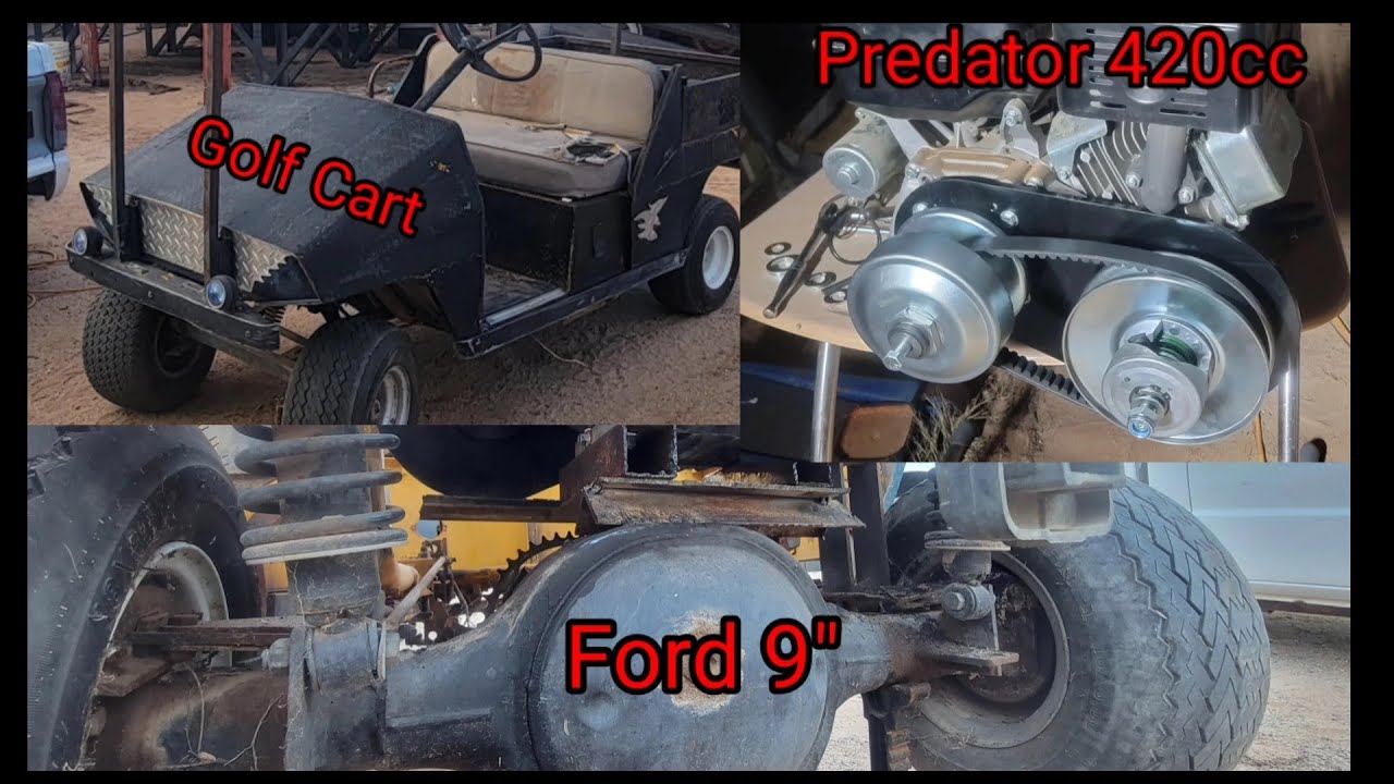 Golf Cart Predator 420cc Swap Ford 9" Diff Blast LED Torque Convertor ...
