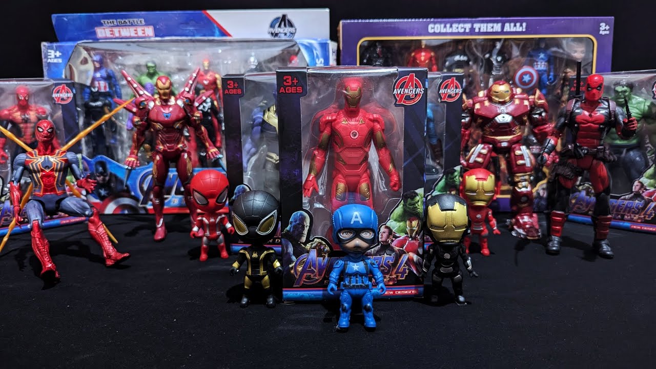 AVENGERS TOYS/Action Figures/Unboxing/Cheap price/Ironman, Hulk, Thor ...