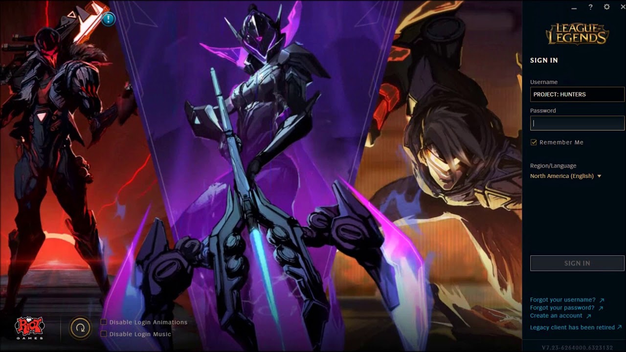 League of Legends Project: Hunters Login Screen + Music - YouTube