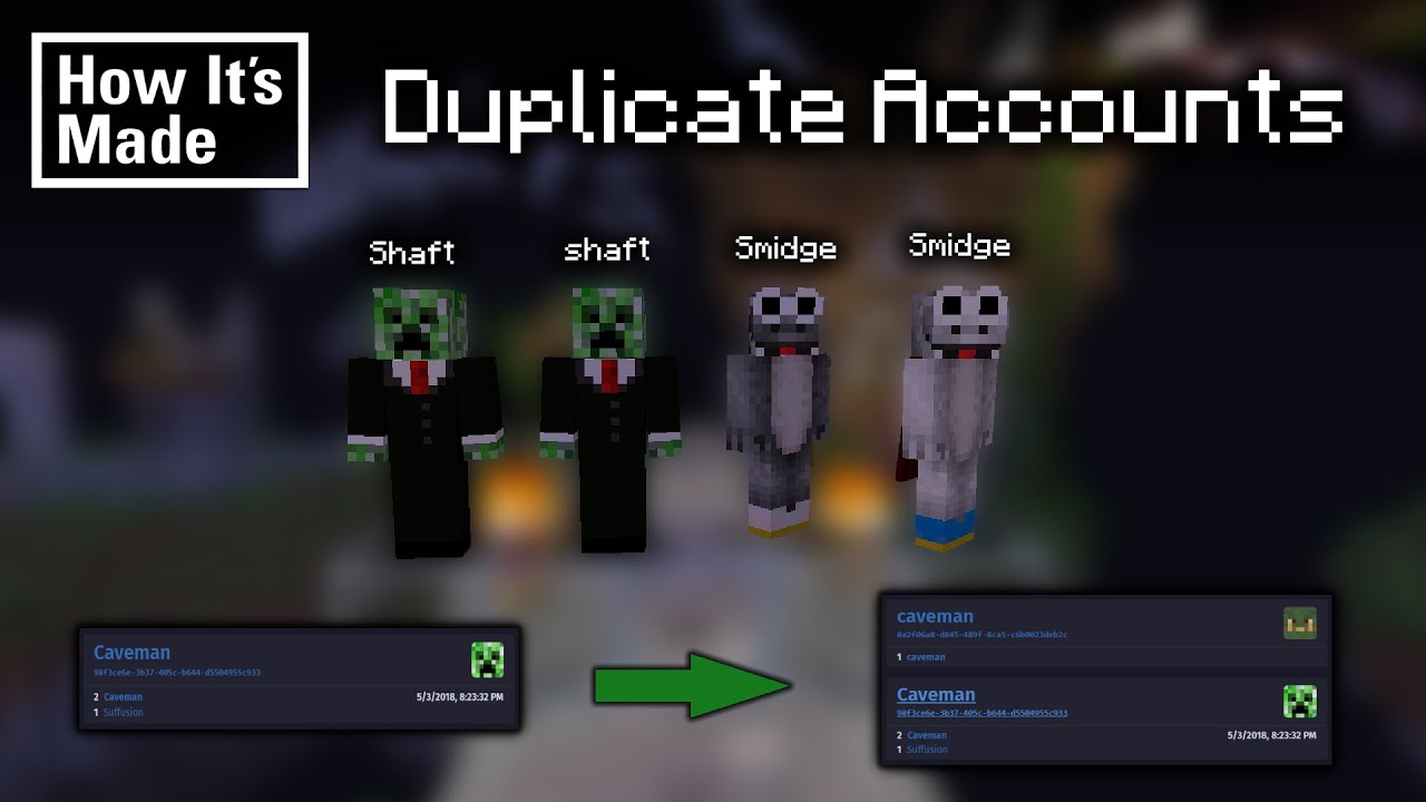 How These Duplicate Minecraft Accounts Were Created - YouTube