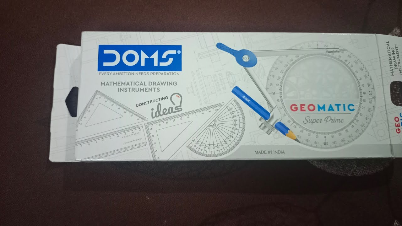 doms geomatic super prime mathematical drawing instrument geometry box ...
