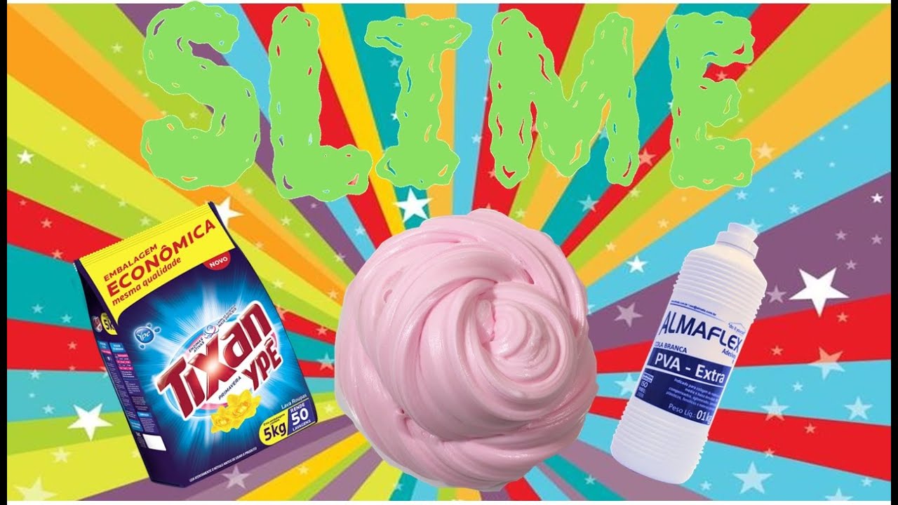 Como fazer amoeba (Slime) com cola branca e sabão em pó ! - YouTube