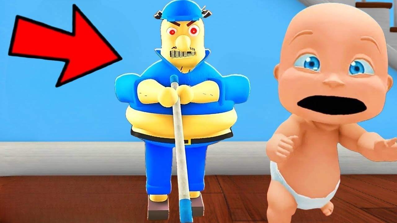 Baby Escapes EVIL JANITOR! - YouTube