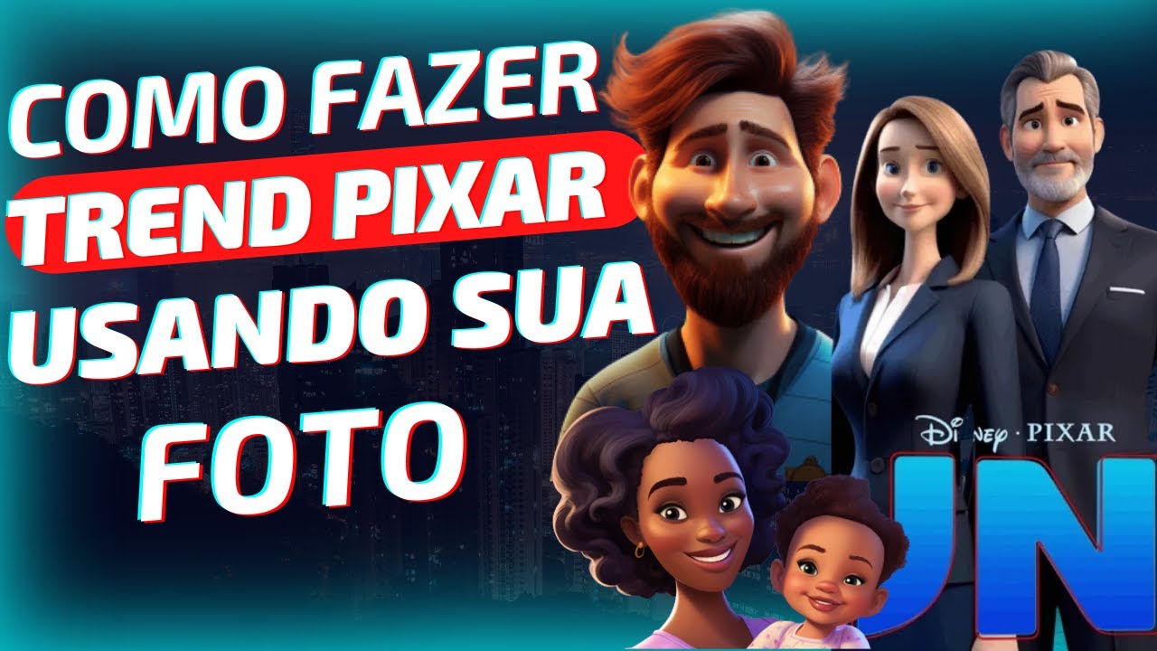 Como fazer a TREND da Disney PIXAR usando sua Foto com Inteligência ...