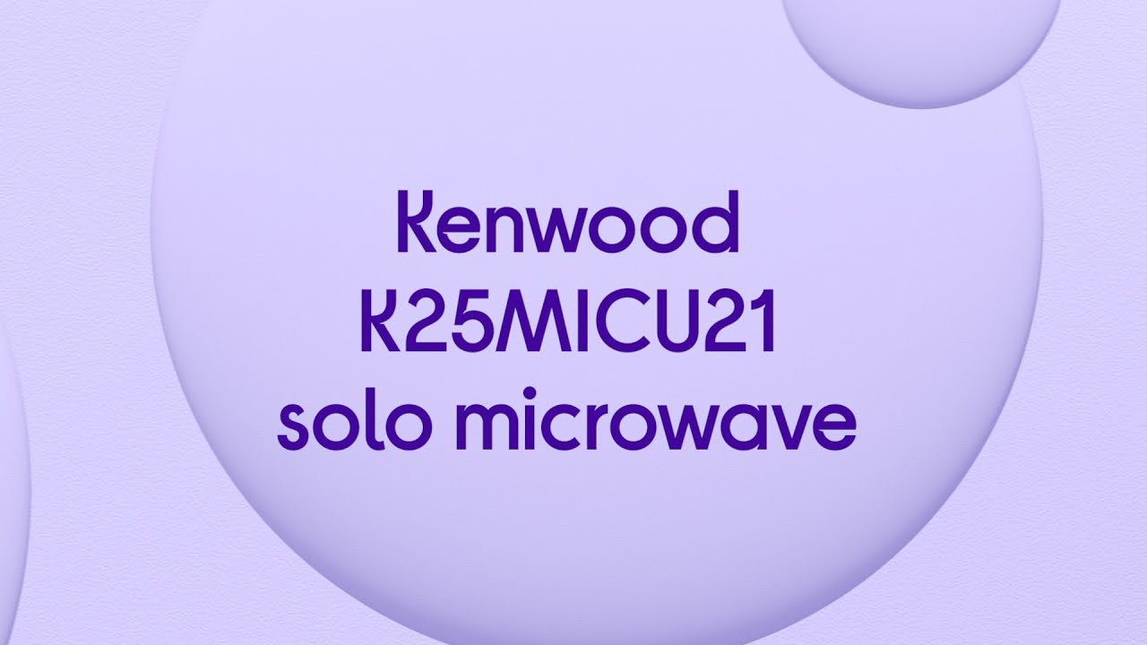 Kenwood K25MICU21 Solo Microwave - Black & Copper - Product Overview ...