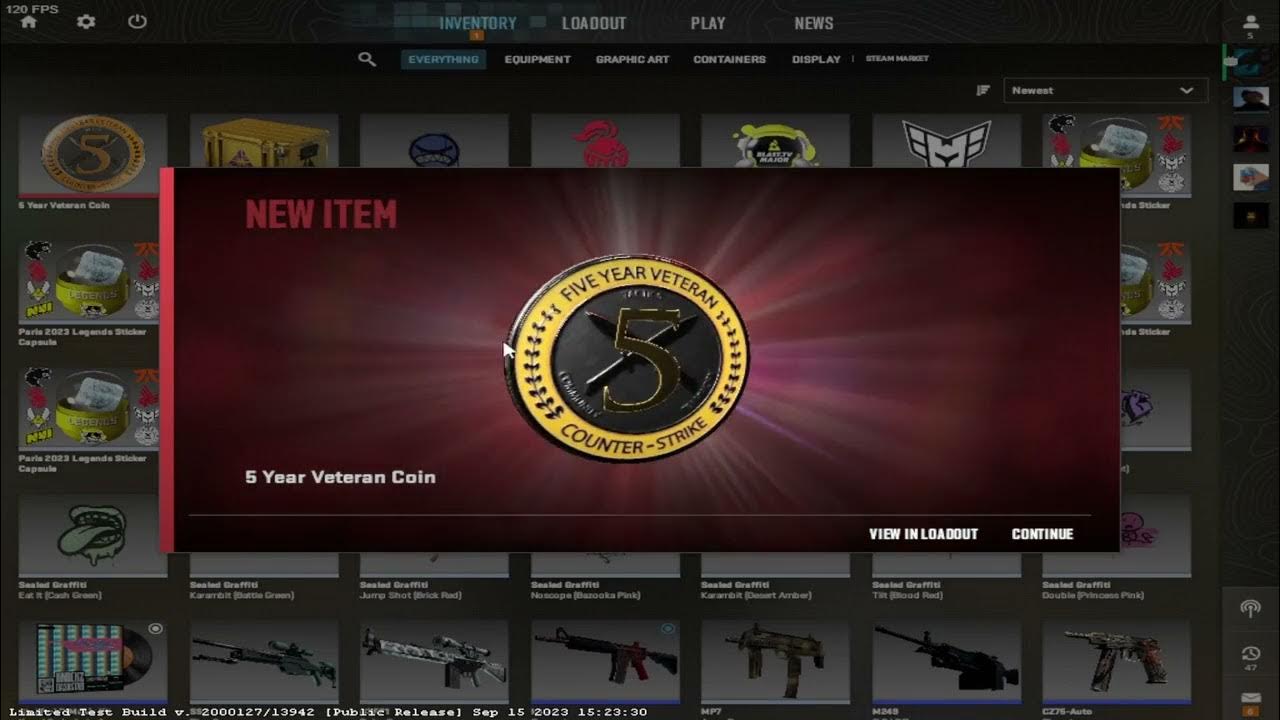 Acquiring 5 Year Veteran Coin in CS2 - YouTube