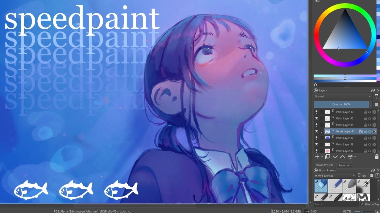 [🫧🐟] oc speedpaint - YouTube