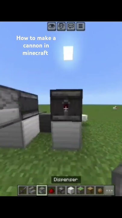how to make cannon in minecraft|| minecraft build #1 #minecraft #gaming ...