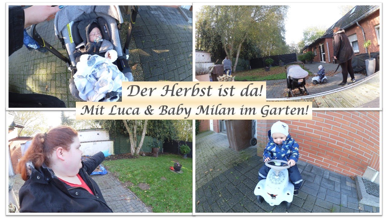 Mit Luca & Baby Milan im Garten! |Der Herbst ist da! || Reborn Baby ...