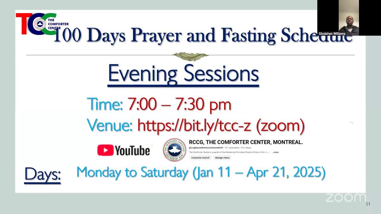 DAY 25 || RCCG FAST 2025 || GBOLAHAN WILLIAMS - YouTube