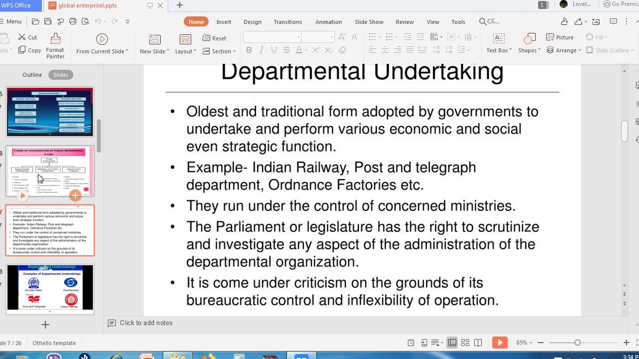DEPARTMENTAL UNDERTAKING - YouTube