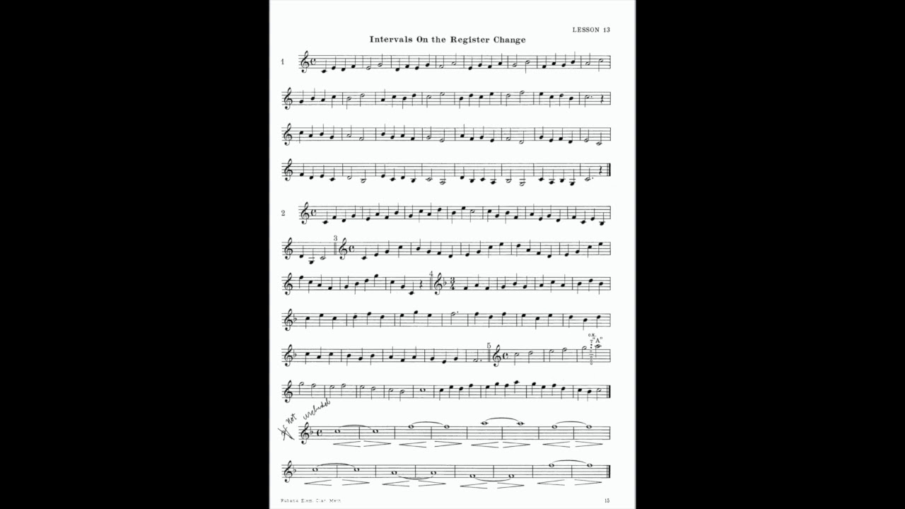 Lesson 13: Rubank Elementary Method for Clarinet - YouTube