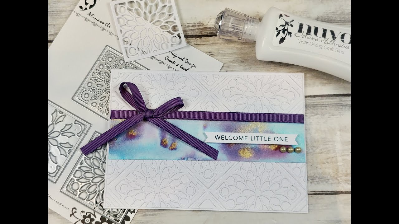 Quick simple background, easy Saturday night crafting! - YouTube