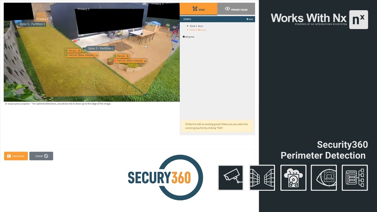 Secury360 Perimeter Detection Works with Nx - YouTube