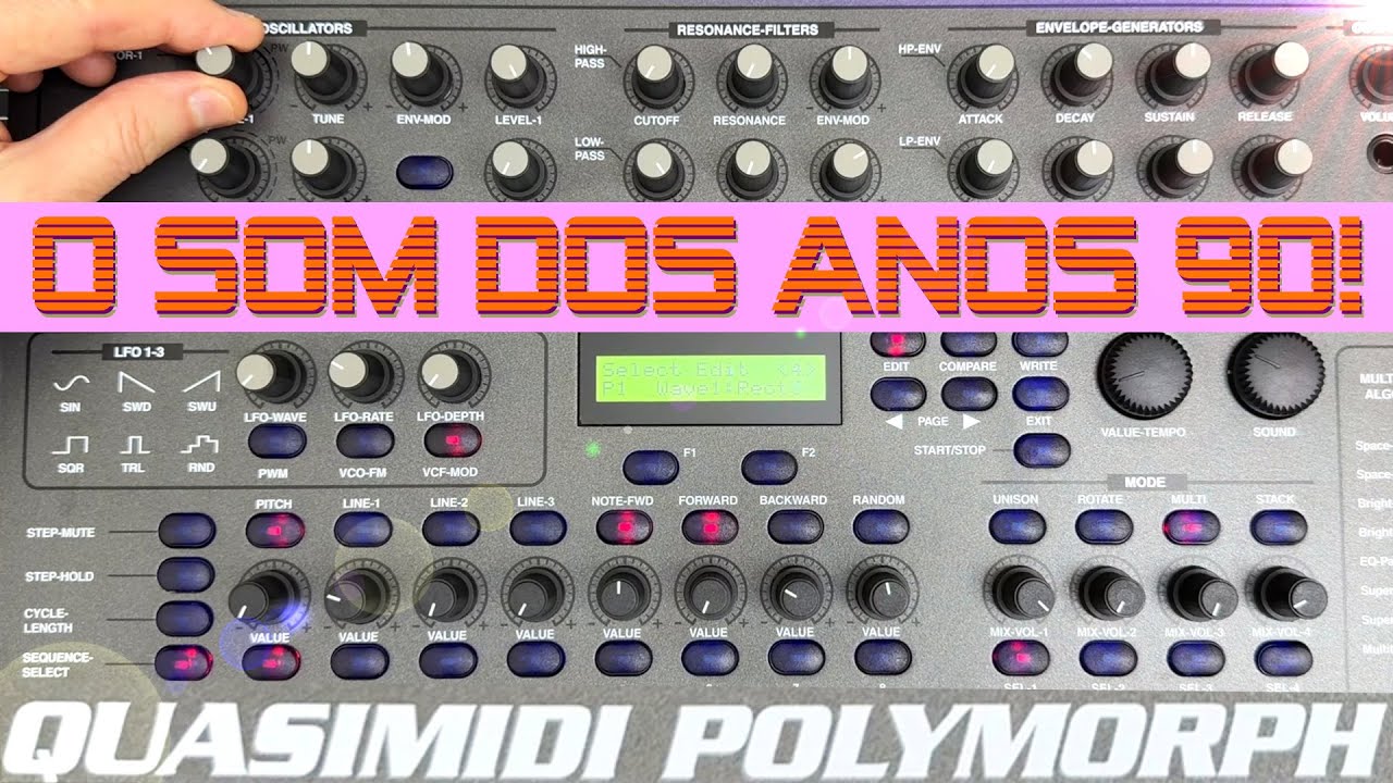 QUASIMIDI POLYMORPH - O som dos anos 90! - YouTube