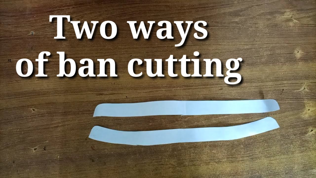 Two methods of simple ban collar cutting||Very easy ban collar - YouTube