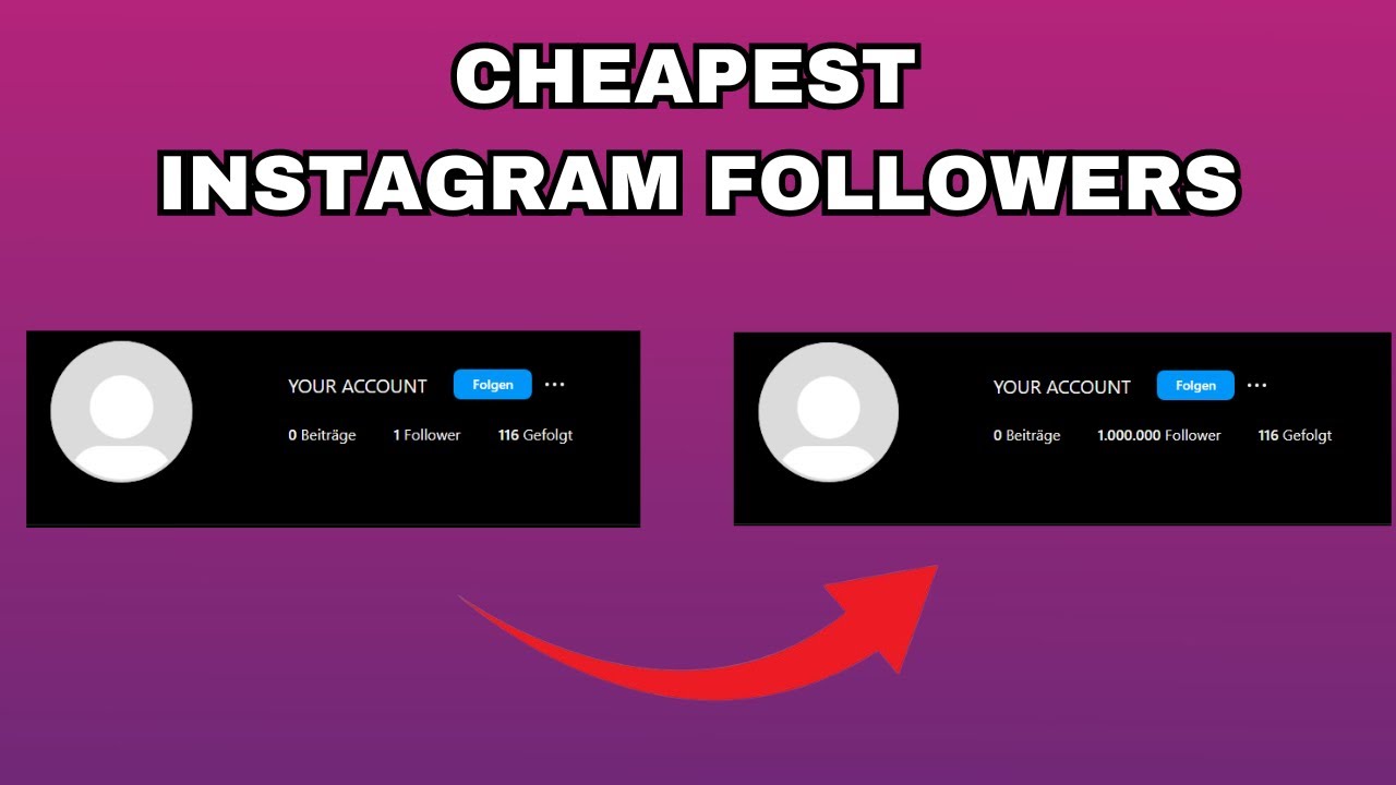 How to get the CHEAPEST Instagram Followers - YouTube