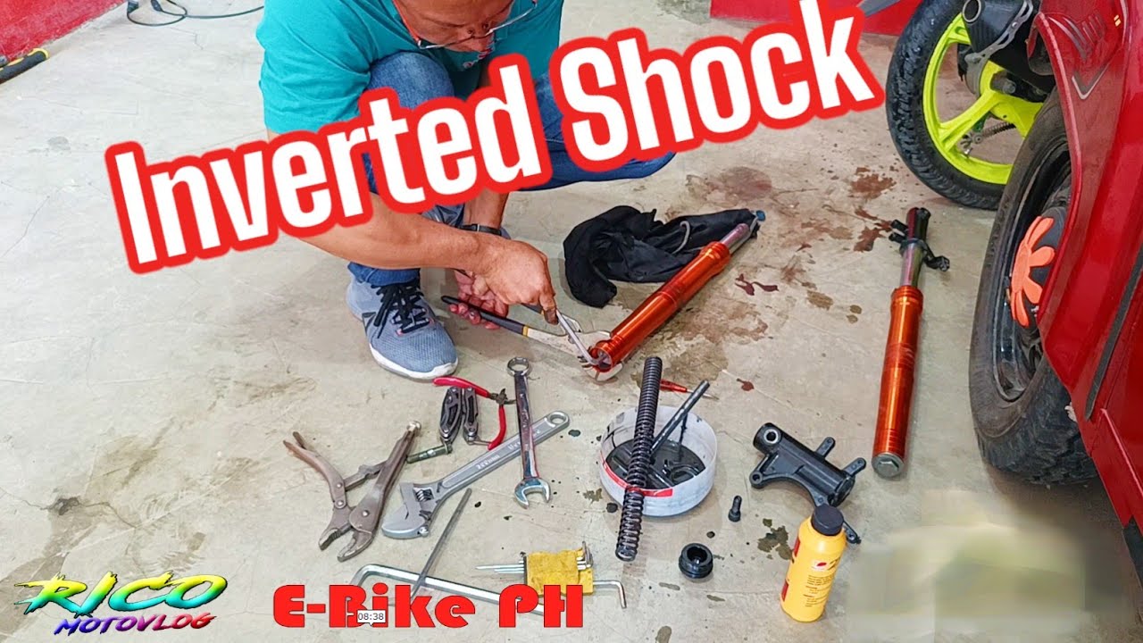 how to repair inverted shock oil seal tutorial DIY - YouTube