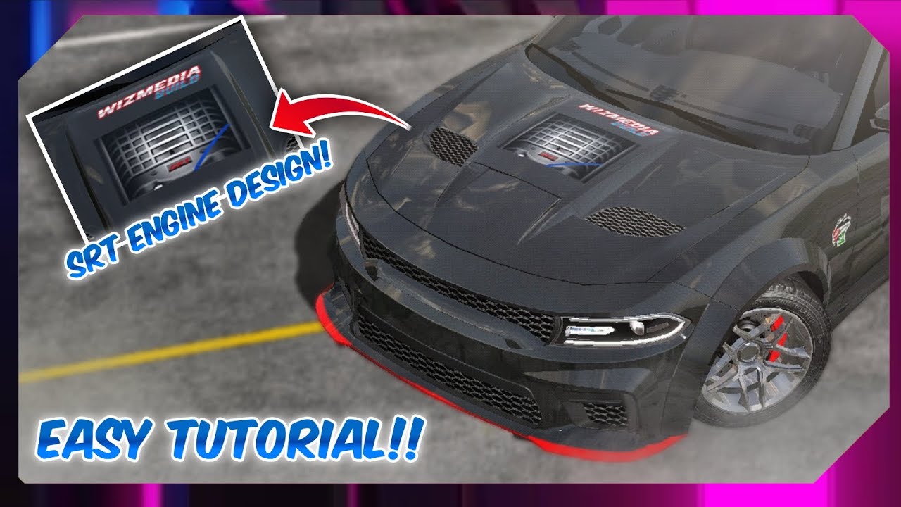 How To Make Engine Design Dodge Charger Srt Easy Tutorial Design Car ...