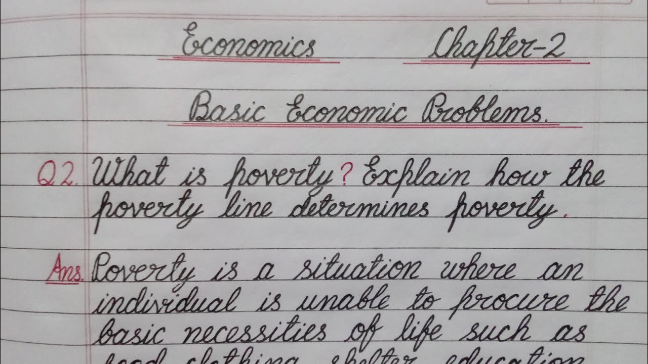 What is poverty? Explain how the poverty line determines poverty ...