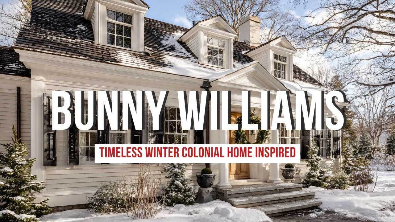 Timeless Winter Colonial Home Inspired by Bunny Williams s Graceful ...