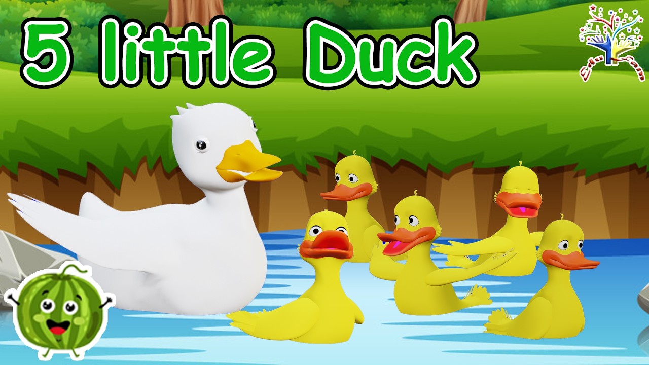5 Little Ducks | Five little ducks | Newborn Baby Songs | Kids Songs ...